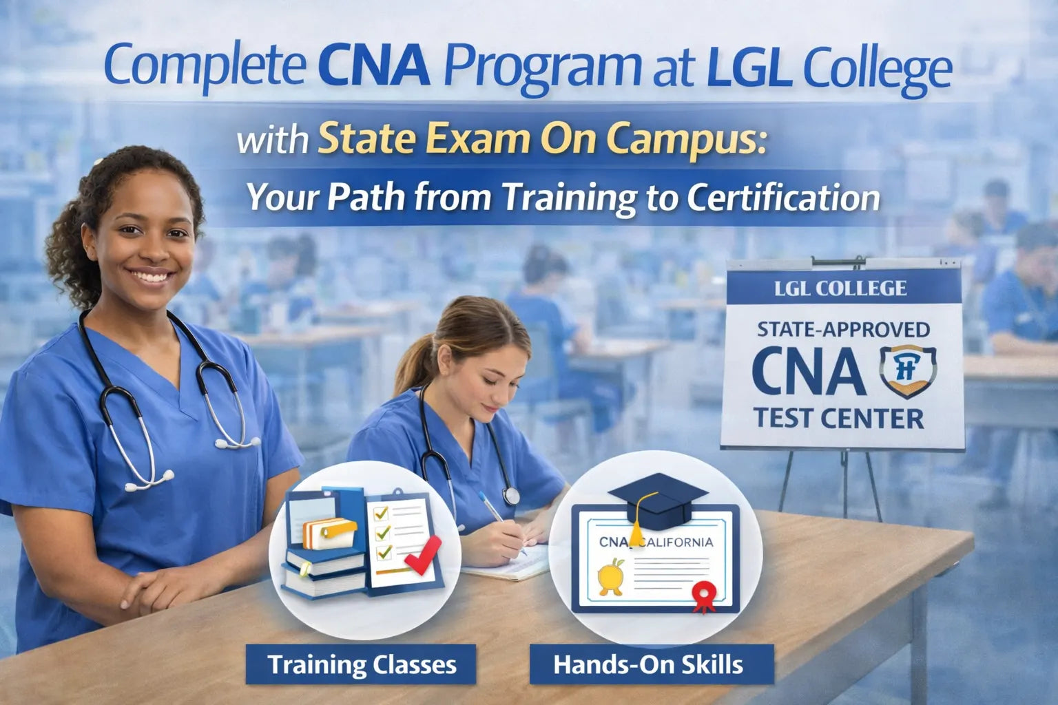 CNA Program with On-Campus State Exam | LGL College