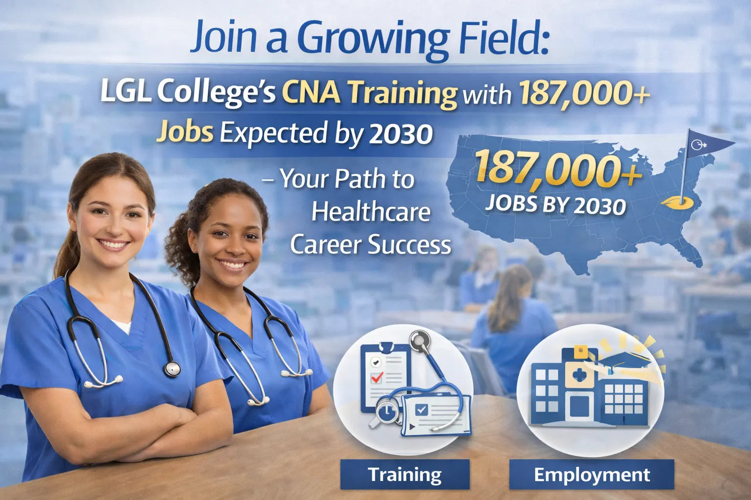 CNA Training at LGL College | Growing Healthcare Field